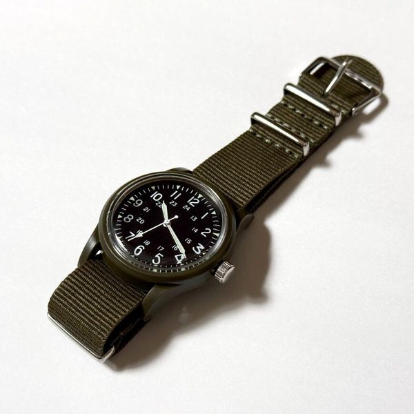 Daiso MILI-WATCH Military Style Watch B NATO Strap Seiko Movement ...