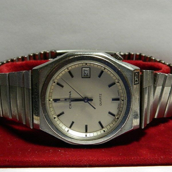 CERTINA DS Quartz cal.744-1 c. 1970 Running with original Certina Band ...