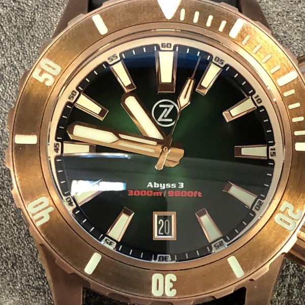 FS: Zelos Abyss Bronze w/ Green Dial | WatchCharts Marketplace