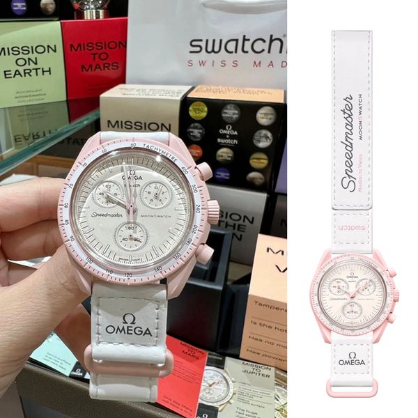 New Swatch x Omega Bioceramic Moonswatch Mission To Venus Watch - With ...
