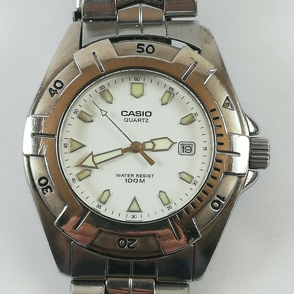 Vintage CASIO MTD-1013 DIVER WR 100m Cal 1346 Japan Mvt Quartz Watch ...