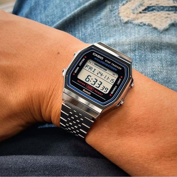 "Casio ABL-100WE-1A Digital Vintage Watch Step Counter Bluetooth NEW ...