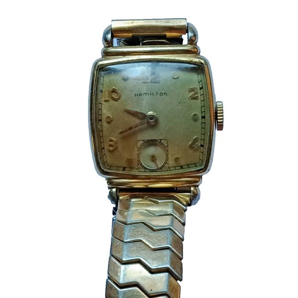 Vintage 1940's 14K Gold Filled Hamilton 19 Jewel 982 Men's Watch Repair ...