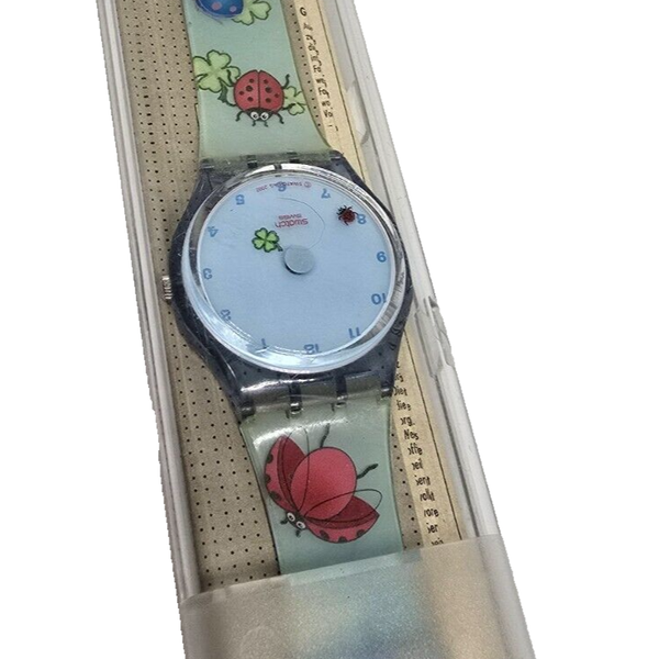 Swatch Lady Bug 2002 watch spares or repairs untested in original box ...