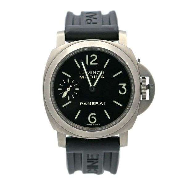 Men's Panerai Historic Luminor Marina Titanio Watch w/ Black Dial ...