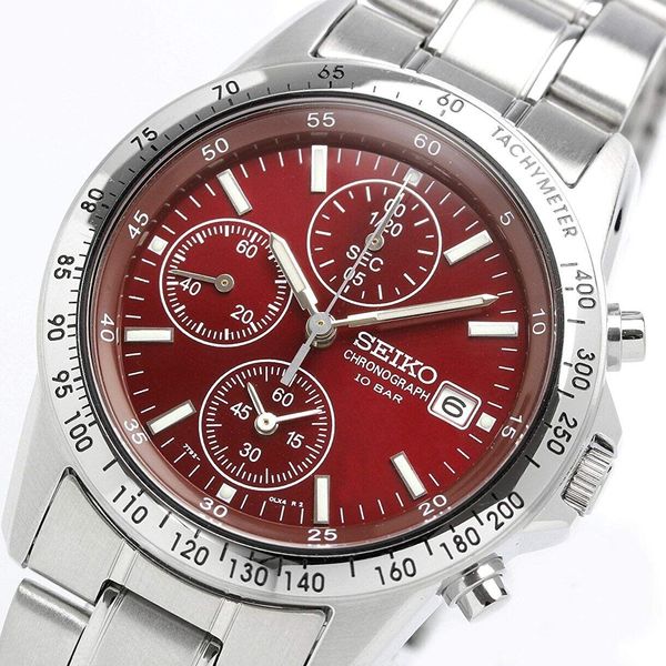 SBTQ045 Seiko lovely red chronograph JDM Japan in UK BNIB new box ...
