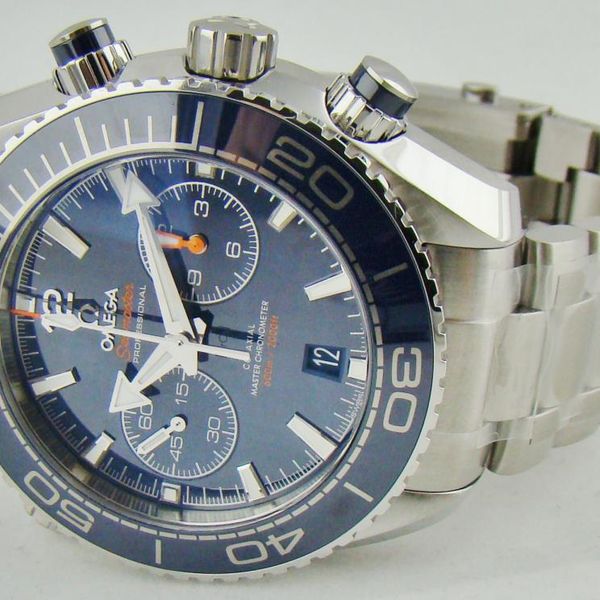 FS: BNIB Omega Seamaster Planet Ocean Chronograph 46mm Blue Dial 215.30 ...