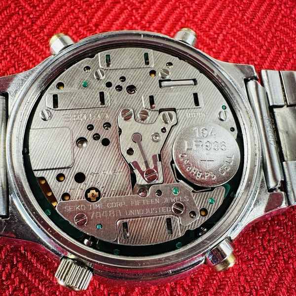Vintage Seiko Cruising MoonPhase Chronograph Quartz Watch 7A48-7009 ...