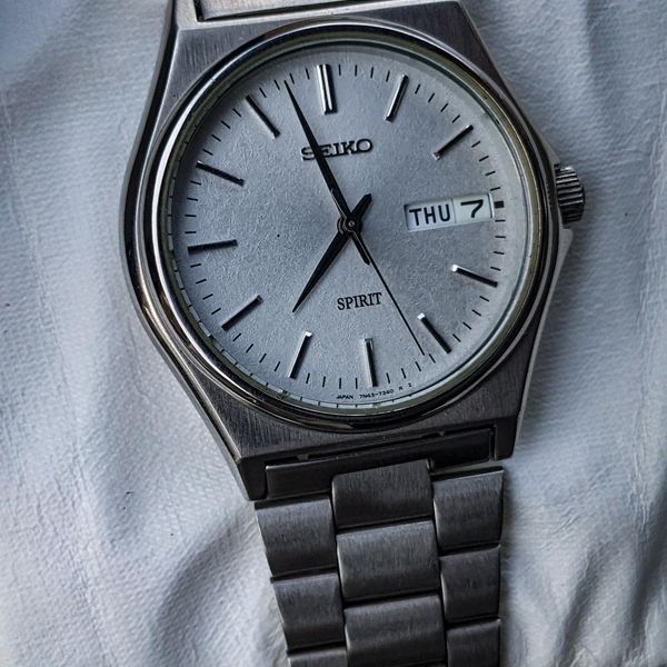 [wts] Vintage Seiko spirit Snowflake Dial 1980's Dress WATCH - 7n43 7180-rare Seiko JDM watch in ...