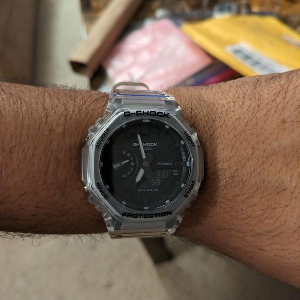 [WTS][Casio] Casioak mod with the original clear body | WatchCharts ...