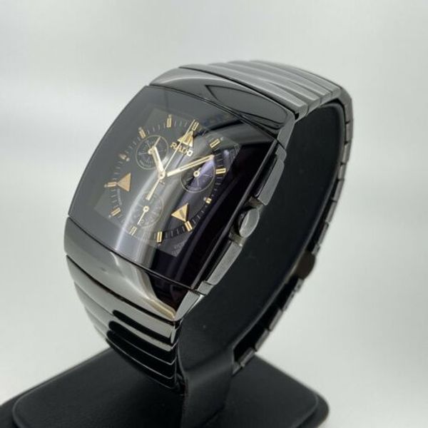 Gents Rado Diastar Chronograph Black High Tech Ceramic & Titanium ...