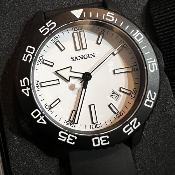 [WTS] Sangin Instruments Kinetic II LE, White Oxford (Repost) | WatchCharts