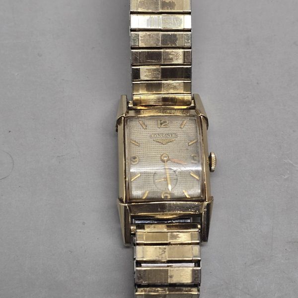 Art Deco Longines 9LT Swiss 10KT Gold Filled Tank Wristwatch 17J ...
