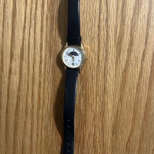 Vintage Timex Moon Phase Quartz Day/Night Movement, Date, Ladies Watch ...