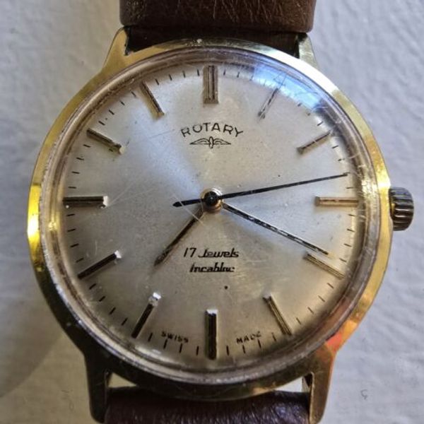 Rotary 17 Jewel Mechanical Watch Vintage Gold (NTH) | WatchCharts ...