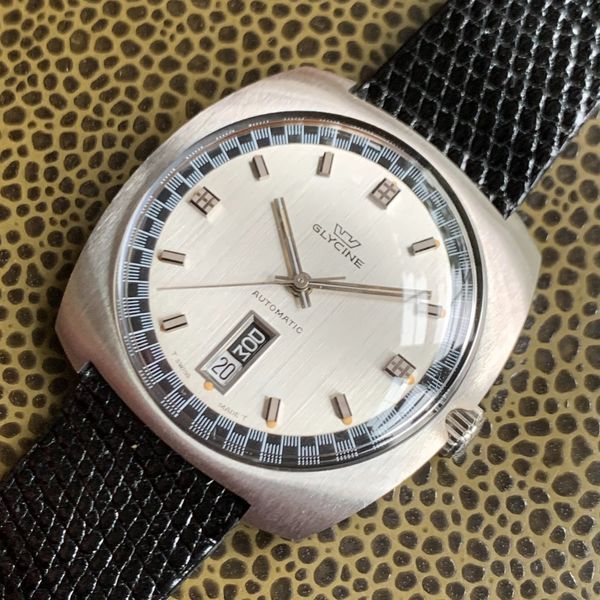 Glycine Compressor Automatic Silver Rally Dial Stainless Steel Watch ...