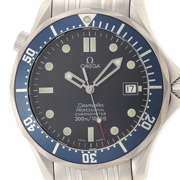 OMEGA Omega Seamaster Professional 300m Waterproof Blue Stainless Steel ...