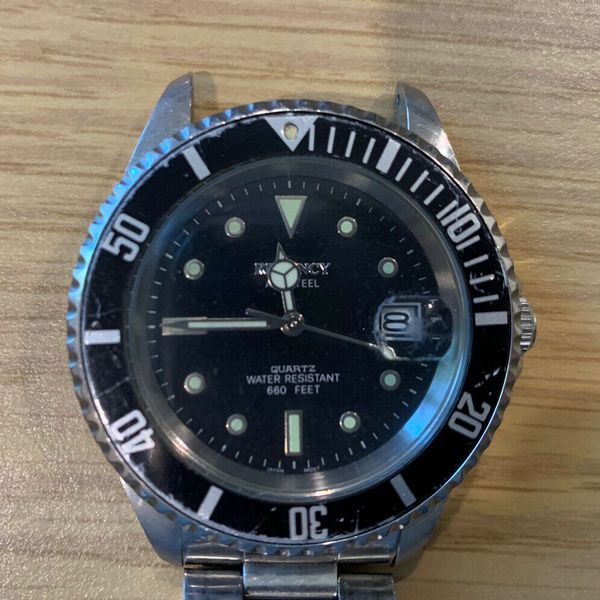 1990s Men's Regency Wristwatch Stainless Steel Divers Watch 8210 parts ...