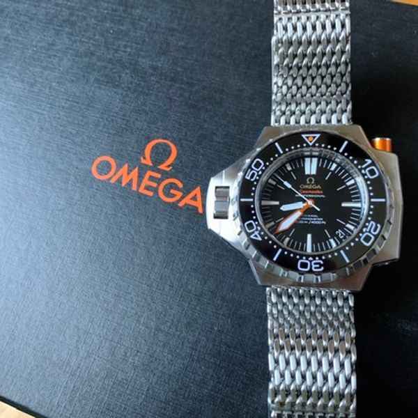 Omega Seamaster Ploprof 1200m steel on steel Omega shark mesh full kit ...