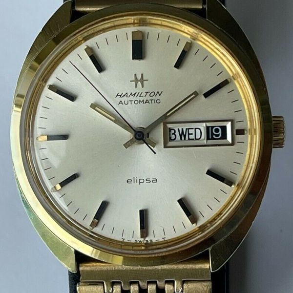 Vintage Rare Hamilton elipsa Watch Automatic Antimagnetic Hamilton 3 ...