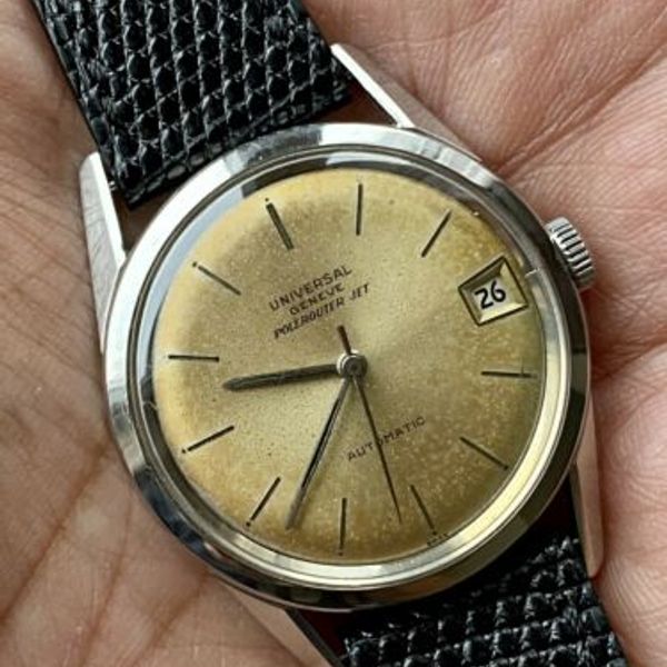 Universal Geneve Polerouter Jet 204602-1 Automatic Cal 218-2 MicroRotor ...