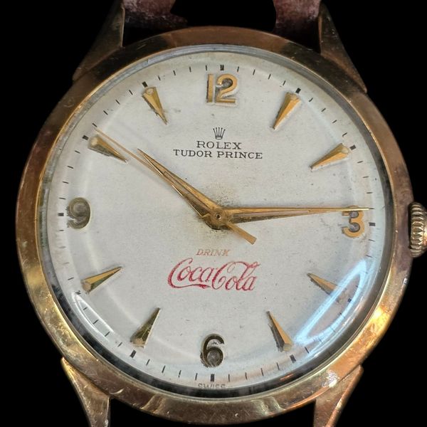 Vintage Rolex Tudor Prince 10k gold filled Drink Coca Cola 34mm ...