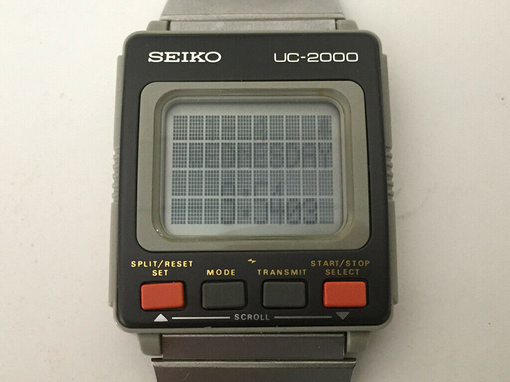 SEIKO First wrist computer 1984 UC-2000 + UC-2200 Thermal printer ...
