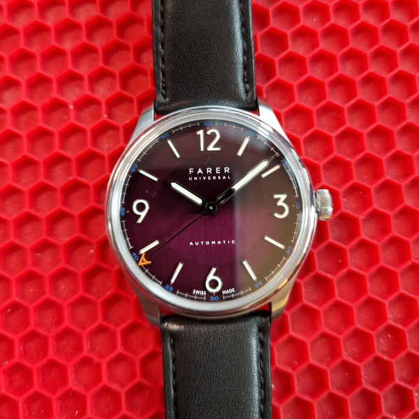 Farer Discovery automatic watch purple dial | WatchCharts