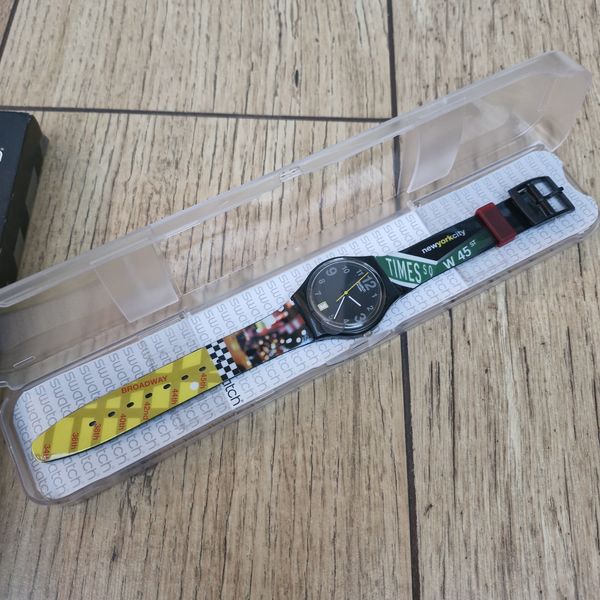 90s Vintage Swatch Watch Times Square Design New In Box | WatchCharts ...