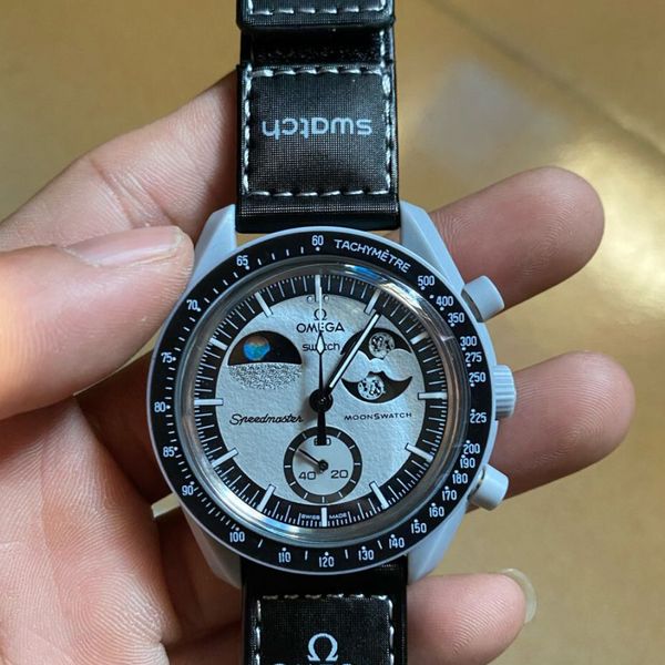 OMEGA X SWATCH Moonswatch Watch Mission To Earthphase Unisex Watch in ...