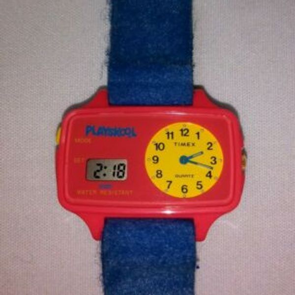 Vintage Childrens Playskool Timex Teach Me Watch 1986 Hard To Find ...