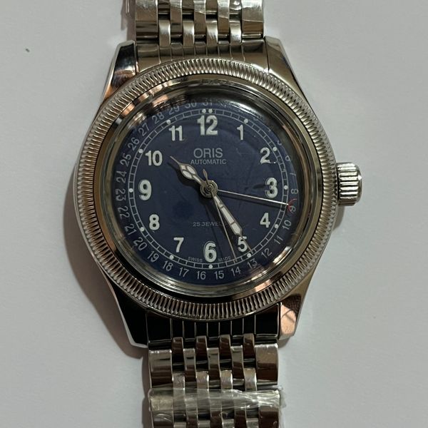 Oris Big Crown Pointer Date Automatic Blue Dial Swiss Men's Watch ...