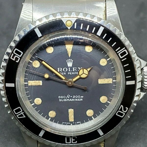 1970 Rolex Submariner Ref. 5513 Feet First Non-Serif Dial 2.6 Million S ...