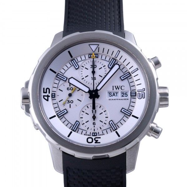 IWC Aquatimer Chronograph IW376801 Silver Dial Used Watch Men ...
