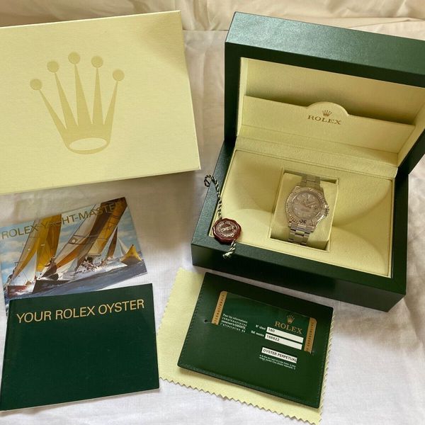 Stunning Rolex Yachtmaster Oyster Perpetual Watch with Original Boxes ...
