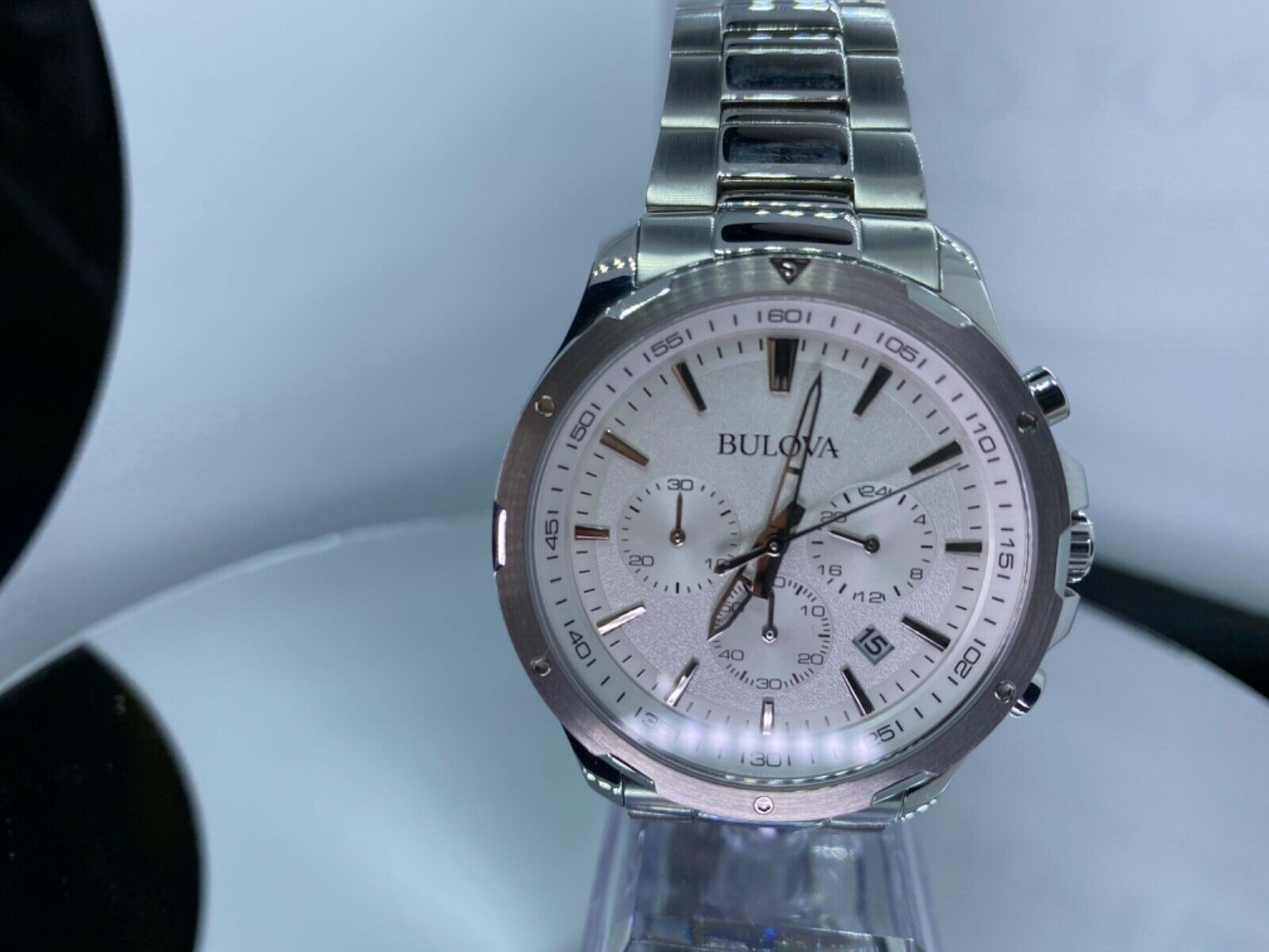 Bulova Men's Chronograph Stainless Steel Watch # 96B335 | WatchCharts