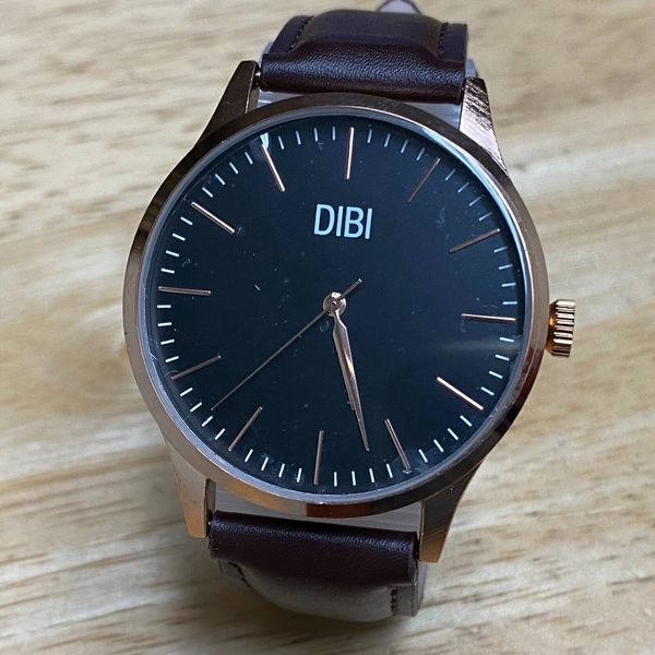 Unused DIBI Mens Rose Gold Tone Seiko Movement Analog Quartz Watch~New ...