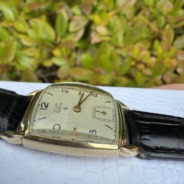 Vintage Elgin Deluxe Tank Watch 1950s | WatchCharts Marketplace