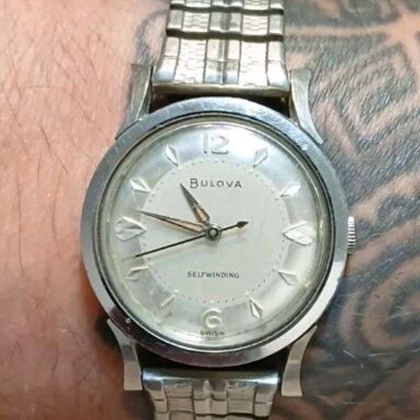 1957 BULOVA SELF-WINDING AUTOMATIC WRISTWATCH ???? RUNS GREAT ...