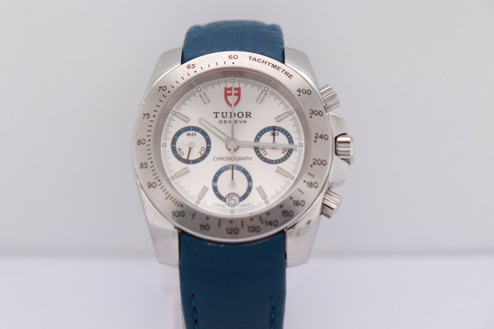 Tudor Chronograph Silver Dial Automatic Watch 20300 41mm *Very Rare ...