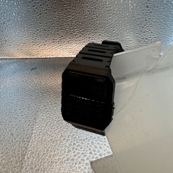 Casio Men's Vintage CA-53W-1CR Calculator Watch - Black | WatchCharts ...