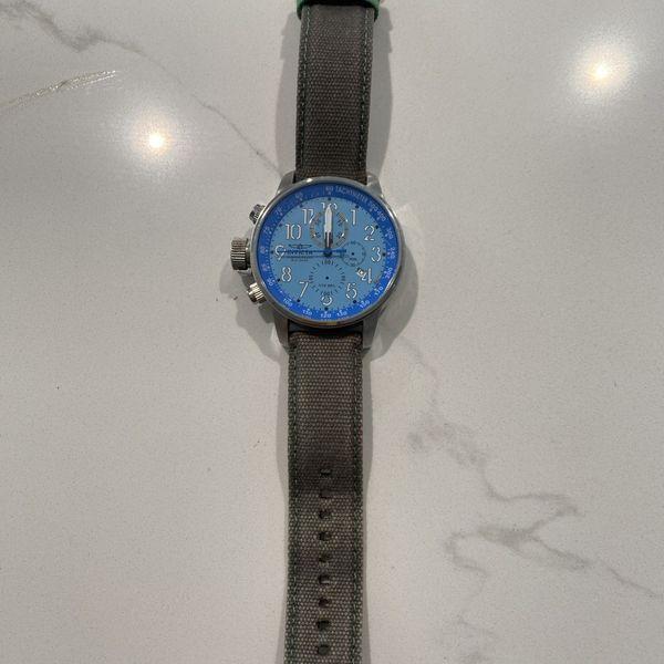 Invicta 12077 Lefty I Force Large Blue Face Chronograph Watch ...