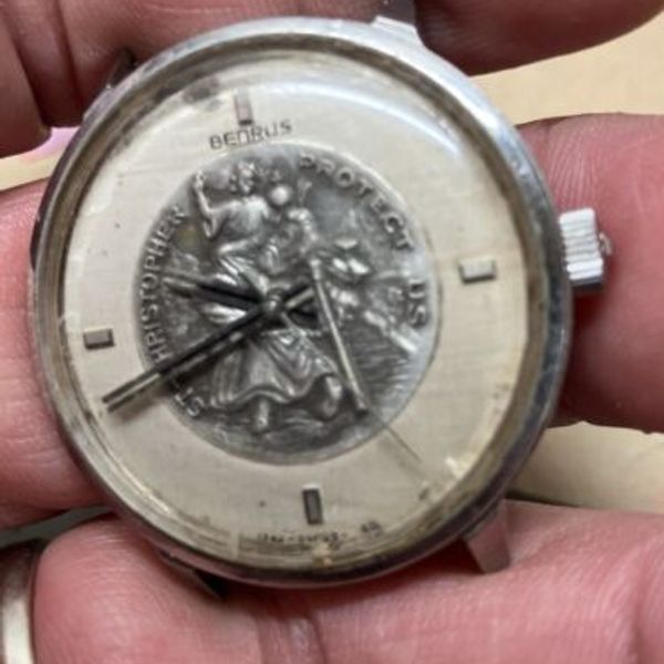 Vintage Benrus St Christopher Watch. On The Rare Scale working See ...