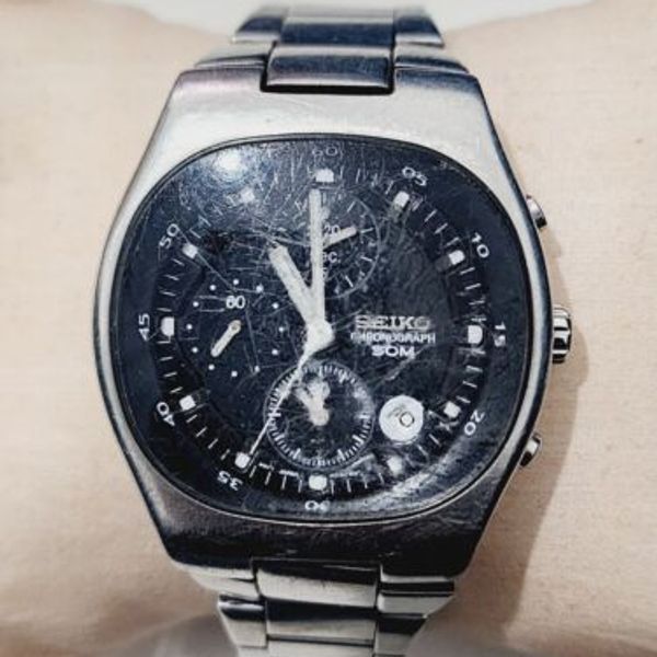 SEIKO Chronograph Space Watch Men's Wristwatch Watch Quartz SND239 7T92 ...