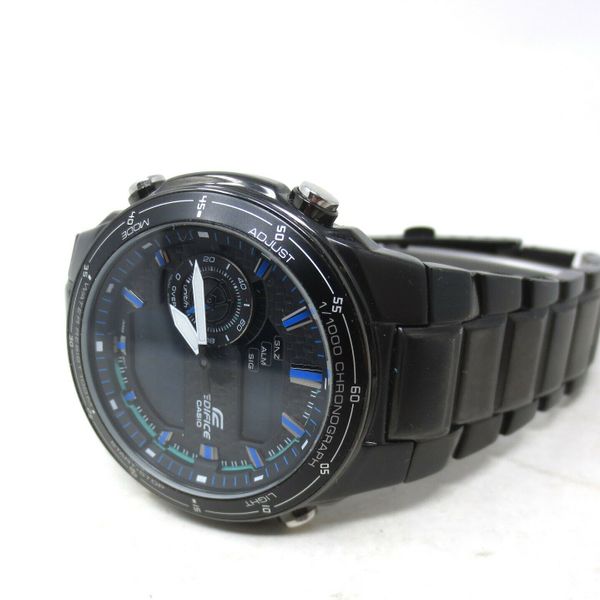 Casio Edifice EFA-131 5165 Black Stainless Case and Band | WatchCharts ...