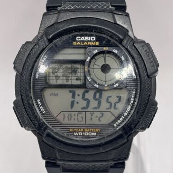 CASIO Illuminator 3198 AE-1000W World Time Digital Men's Watch- New ...