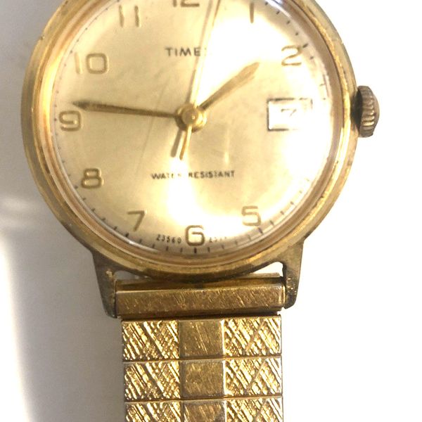 Vintage 1970 Timex Date Men's Watch Gold Tone hand wind | WatchCharts ...