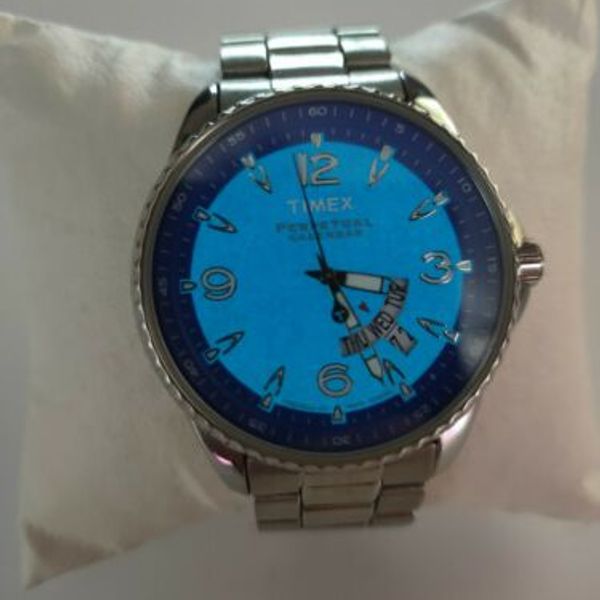 Rare Stunning Timex Indigo T2G581 Men Watch Perpetual Calendar WR100M ...