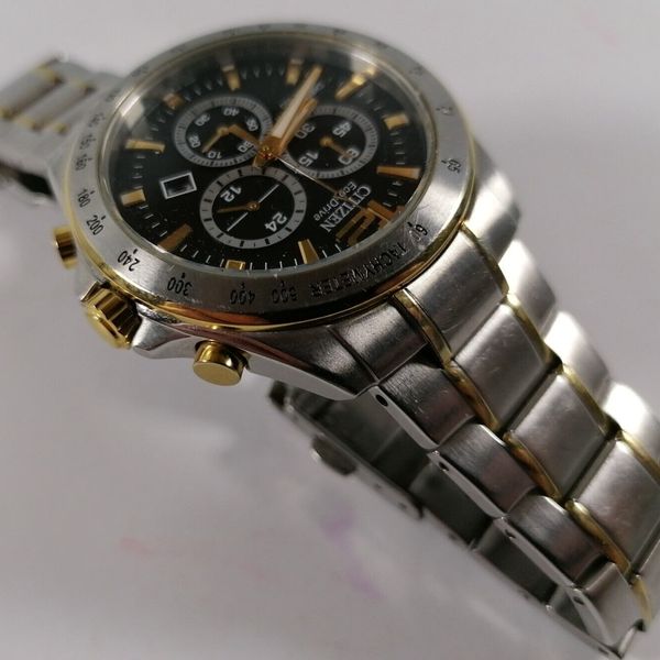 Citizen Eco-Drive GN-4W-S Men's Watch - WR 100 Chronograph, SStainless ...