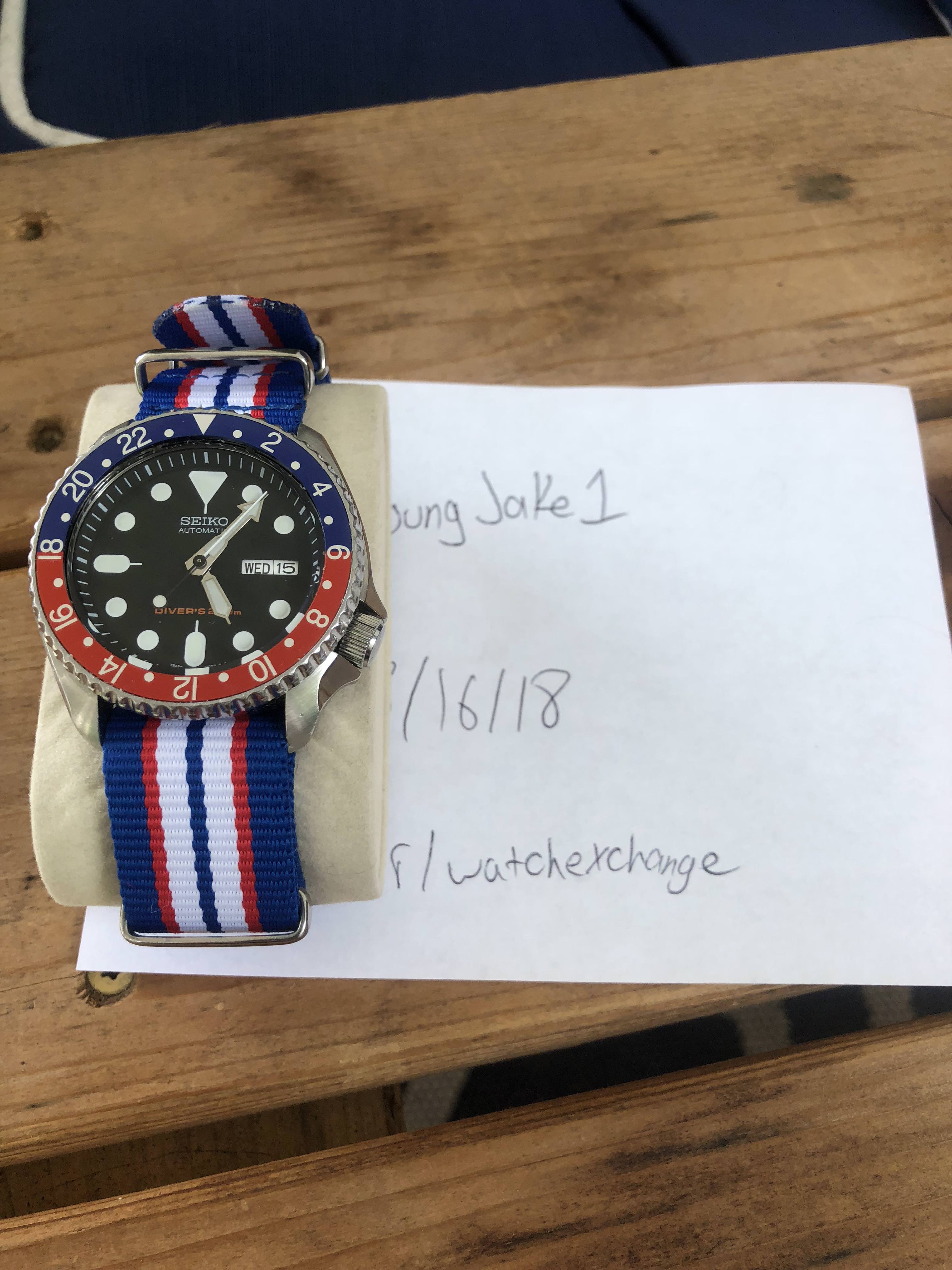 [WTS] Seiko SKX007 GMT Pepsi Bezel "Mod" | WatchCharts Marketplace